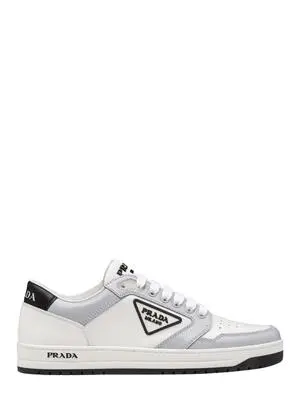 Prada District Leather Low-top Sneakers - White
