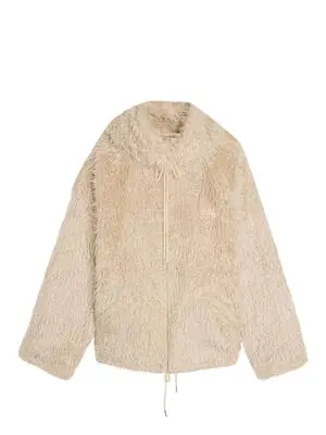 Marni Faux Fur-lined Hooded Jacket - White