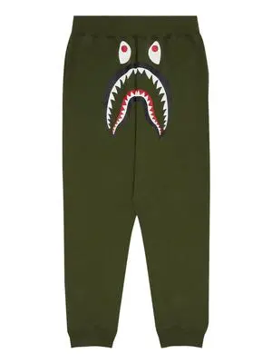 A BATHING APE Shark Sweatpants - Green