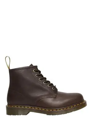 Dr. Martens 101 Crazy Horse Leather Ankle Boots - Brown