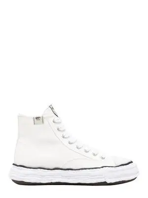 Mihara Yasuhiro Peterson 23 Og Sole Canvas High Top Sneakers - White