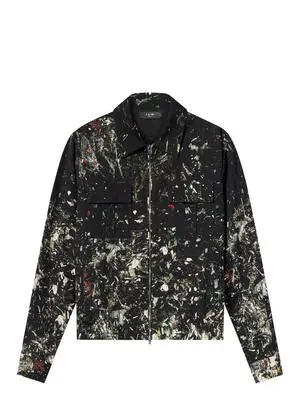 Amiri Paint Splatter Blouson - Black