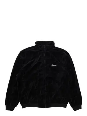 Supreme Patchwork Velour Track Jacket - Black