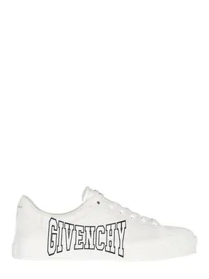 Givenchy City Sport College Print Sneakers - White