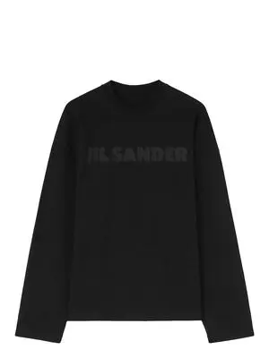 JIL SANDER Logo Long-sleeve T-shirt - Black