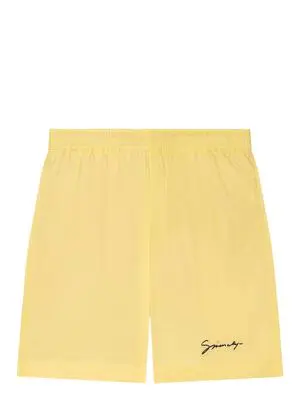 Givenchy Logo Embroidery Swimshorts - Yellow