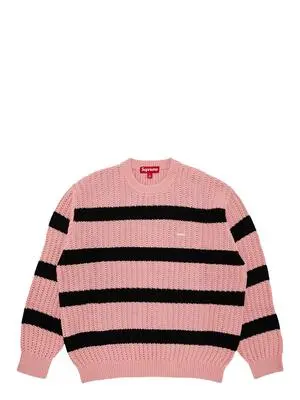Supreme Loose Gauge Stripe Sweater - Pink