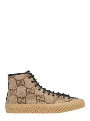 Gucci Maxi Gg High-top Sneaker - Brown