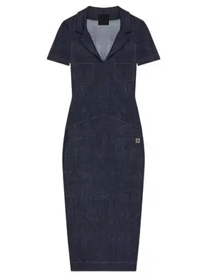 Givenchy Denim Midi Dress - Blue