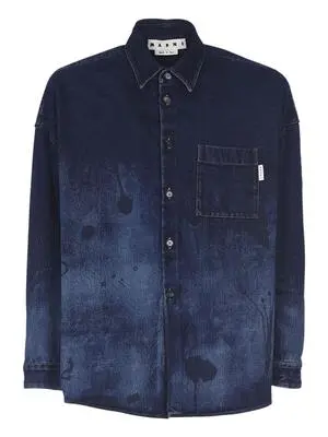 Marni Denim Button-up Shirt - Black