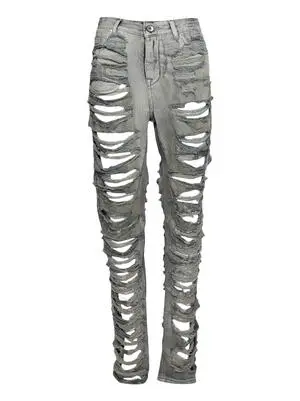 Rick Owens Detroit Cut Denim - Grey