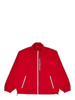 Supreme Contrast Zip Track Jacket - Red