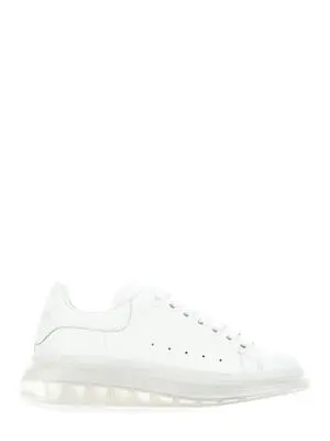 Alexander McQueen Oversized Sneakers With Clear Sole - White