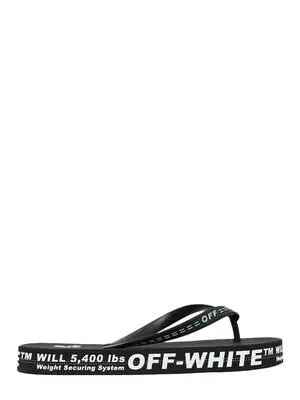 Off-White Industrial Flip Flops With Weight Securing System - Black