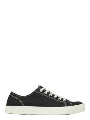 MAISON MARGIELA Tabi Canvas Low 'bianchetto - Black
