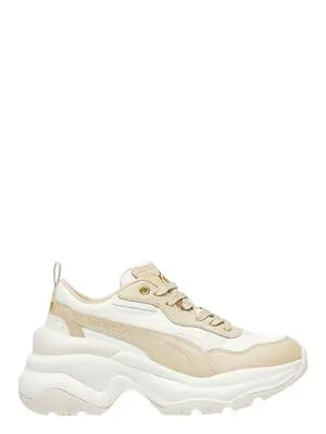 PUMA Cilia Wedge Sneakers - Cream