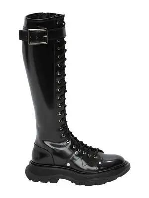 Alexander McQueen Tread Lace-up Boots - Black