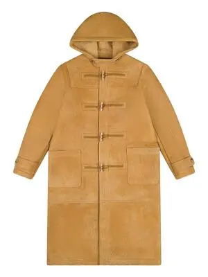 DENIM TEARS Derry Shearling Duffle Coat - Tan
