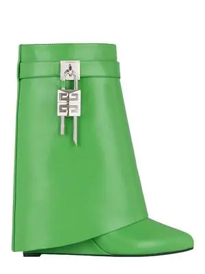 Givenchy Shark Lock Biker Ankle Boot - Green