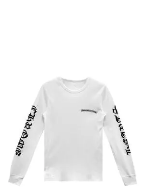 Chrome Hearts Scroll Logo Long-sleeve Thermal T-shirt - White