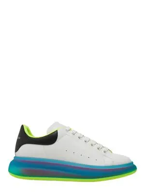 Alexander McQueen Oversized Sneaker With Transparent Sole - White