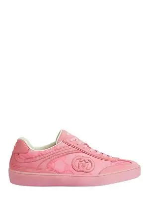 Gucci G74 Interlocking G Suede Sneakers - Pink