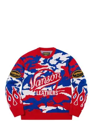 Supreme X Vanson Leathers Sweater - Multicolor