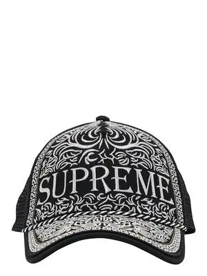 Supreme Vaquero Mesh Back 5-panel Hat - Black