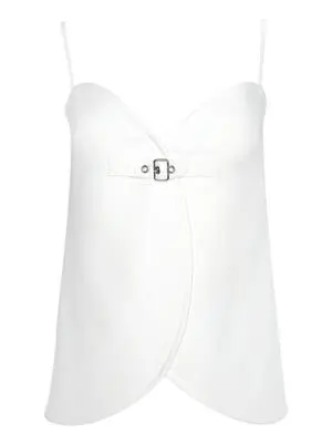 COURREGES Ellipse Twill Top - White