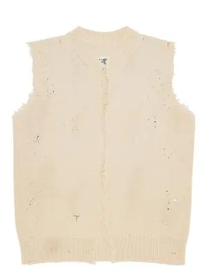 MAISON MARGIELA Knit Gilet - Cream