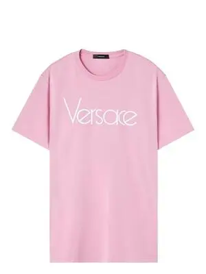 VERSACE Embroidered 80s Jersey T-Shirt
