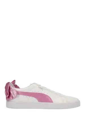 PUMA Basket Bow Patent Sneakers - White