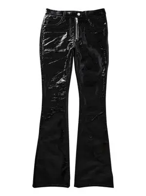 COURREGES Vinyl Zipped Pants - Black