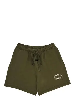 Fear Of God Fleece Soccer Short - Green