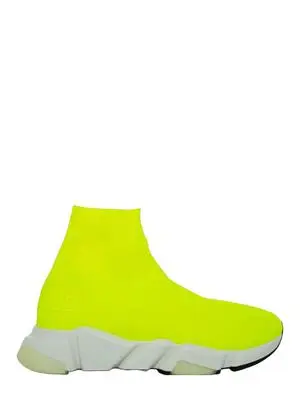 Balenciaga Speed Trainer Mid Top Sneakers - Yellow