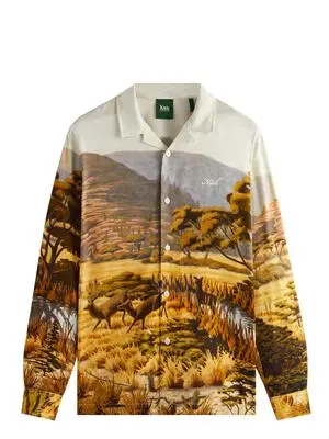 Kith For Amnh Landscape Camp Collar Shirt - White