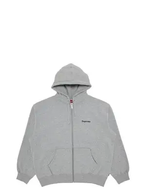 Supreme Crest Zip Up Hoodie - Grey