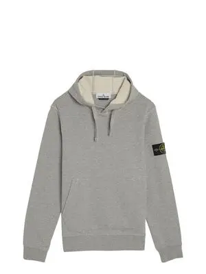 Stone Island Garment Dyed Fleece Hoodie - Grey