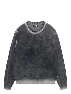 StÜssy Faded Knit Crew - Black
