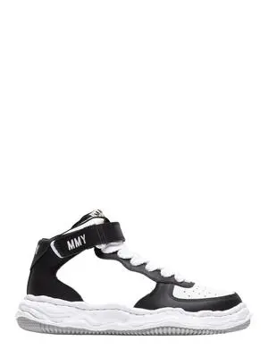 Mihara Yasuhiro Wayne Og Sole Leather High Top Sneakers - White