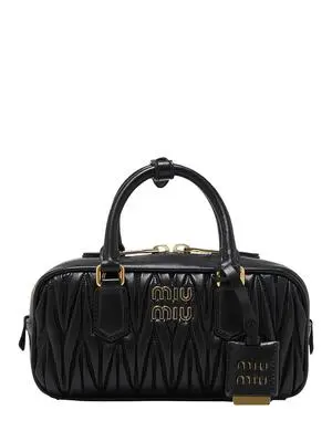 Miu Miu Arcadie Matelasse Nappa Bag - Black