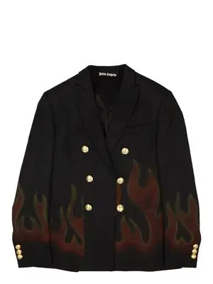 PALM ANGELS Burning Double-Breasted Blazer