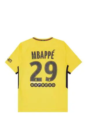 PARIS SAINT-GERMAIN Mbappé #29 Away Stadium Jersey - Yellow