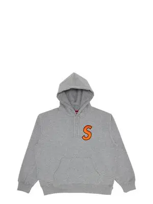 Supreme Logo Hooded Sweatshirt - Grey