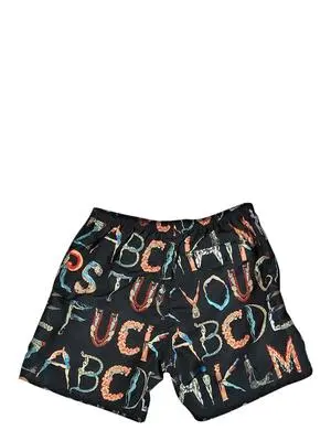 Supreme Alphabet Water Short - Black