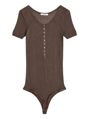LEMAIRE Buttoned Rib Bodysuit