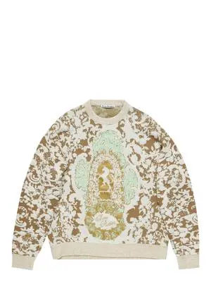 Acne Studios Jacquard Pullover Sweater - Green
