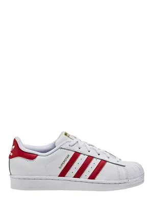 Adidas Superstar J Scarlet Sneakers - White
