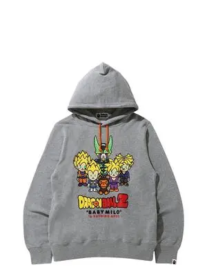 A BATHING APE X Dragon Ball Z Baby Milo Pullover Hoodie - Grey