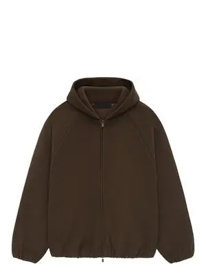 Fear Of God Brushed Hooded Bomber Jacket - Brown